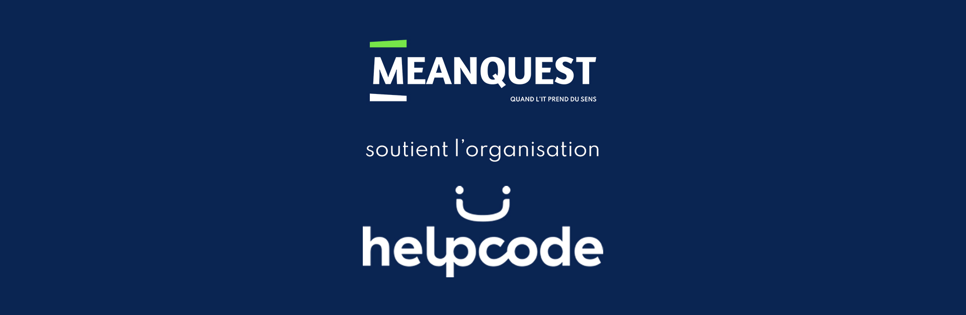 Partenariat avec Helpcode, construction école | Meanquest